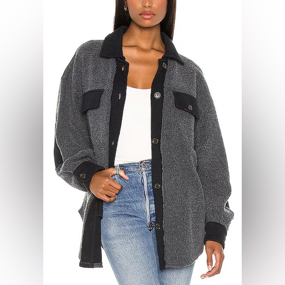 Free People | Jackets & Coats | Free People Ruby Jacket Washed Black ...